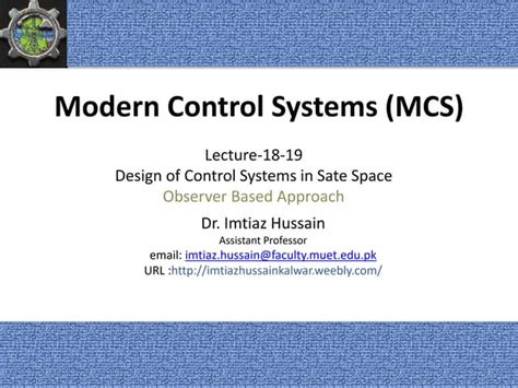 Lecture18 19stateobserverdesignpptx