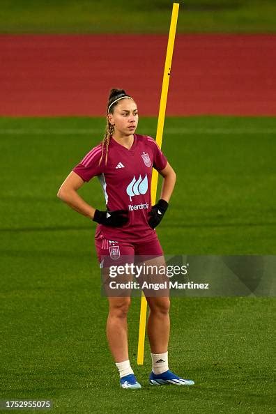 Athena Del Castillo Looks On During A Spain Womens Training Session