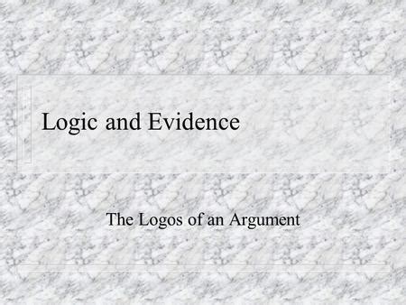Argumentation Evaluation Guide Ppt Download
