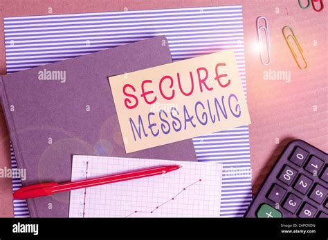 Text Sign Showing Secure Messaging Business Photo Showcasing Protect Critical Data When Sent