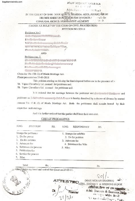 This Is How A Mutual Divorce Decree Looks Like Mutual Divorce Lawyer