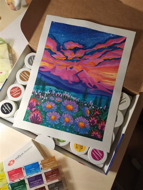 Рисунок гуашью