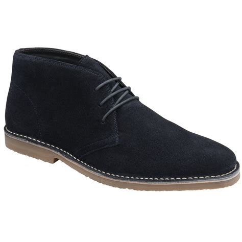 Buy Mens Navy Suede Frank Wright Edwin Desert Boot Online