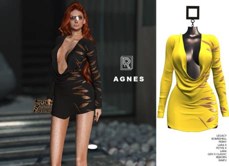 Second Life Marketplace Rapture Dress Agnes Lemon