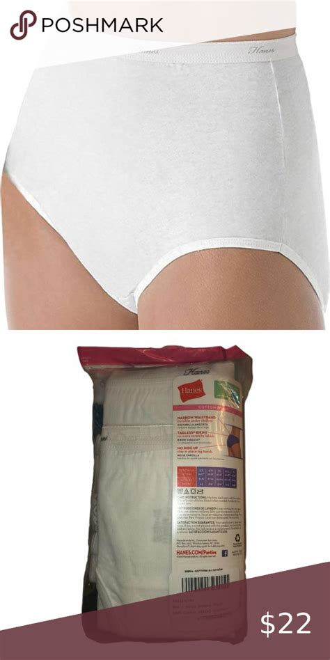 Hanes No Ride Up Cotton Brief Pp40ad White 8 Leg Bands Cotton Hanes