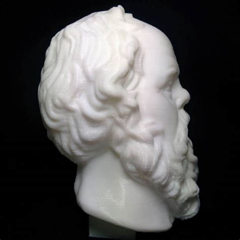 3d Printable Socrates At The Louvre Paris By Scan The World