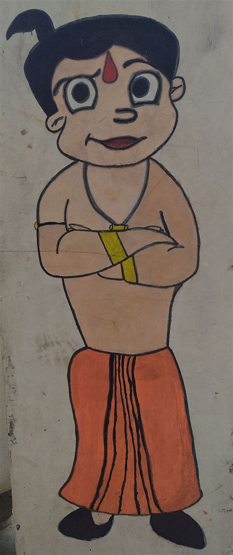 Sketch Of Chota Bheem Etsy