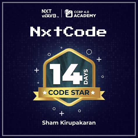 Sham Kirupakaran Murugesan On Linkedin Nxtcodechallenge Nxtwave