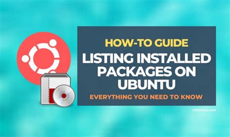 How To List The Installed Packages On Ubuntu