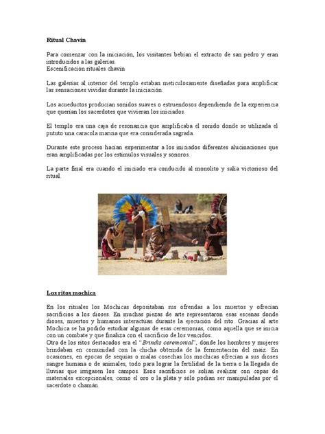 Ritual Chavín Pdf Rituales