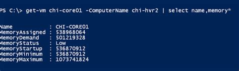Creating A Hyper V Vm Memory Report • The Lonely Administrator