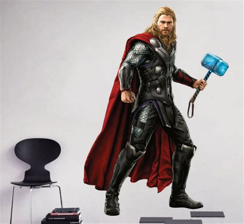 Thor Full Color Decal Thor Full Color Sticker Thor Wall Art Cn 148 Etsy