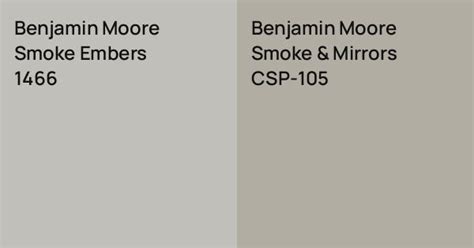 Benjamin Moore Smoke Embers Vs Benjamin Moore Smoke And Mirrors Comparison