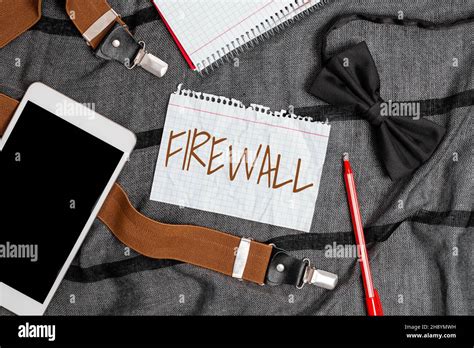 Writing Displaying Text Firewall Business Overview Protect Network Or System From Unauthorized