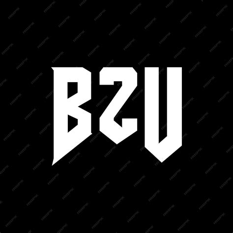 Premium Vector Bzu Letter Logo Design For Technology Company Bzu Logo