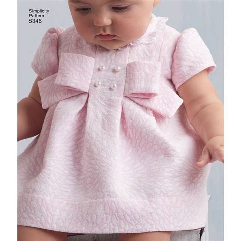Simplicity Babies Size Xxs L Dress Pattern 1 Each
