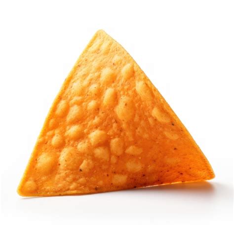 Premium Photo Dorito Chip On White Background Crispy Snack For A Tasty Treat