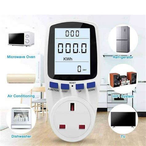 Makecool 13a Electricity Power Consumption Meter Energy Monitor Watt