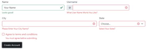 Bootstrap 5 Form Validation