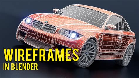 How To Render A Wireframe In Blender Youtube