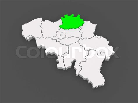 Map Of Antwerp Belgium Stock Image Colourbox