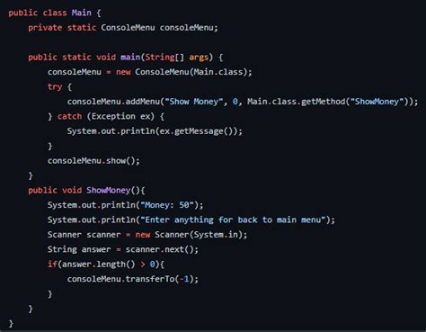 Github Tekincancakalconsolemenu Library Java Console Menu Basic Library