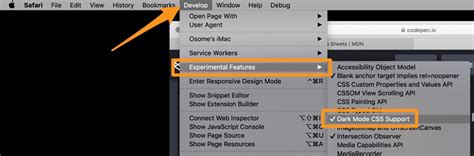 맥 사파리 Css 레벨 다크 모드 지원 설정 방법 Mac In June