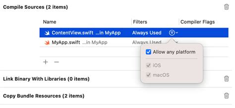 Configuring A Multiplatform App Apple Developer Documentation