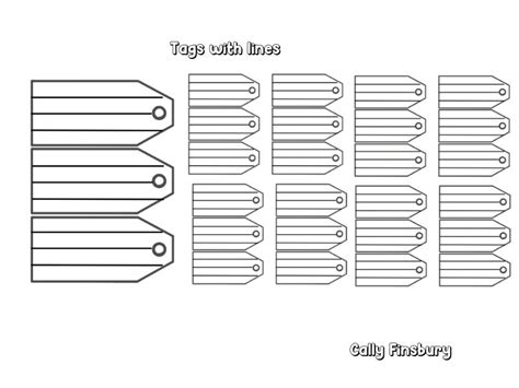 Tags With Lines Labelling For Sciencerole Playsorting Teaching