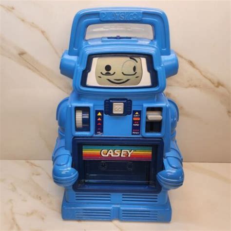 Vintage Playskool Casey The Talking Tape Player Robot Toy 1985 Working 4692951099