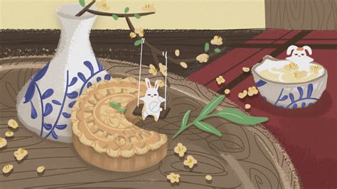 중추절 Mooncake Rabbit 토끼 문 케이크 회원 일러스트 Pngtree 로열티 무료