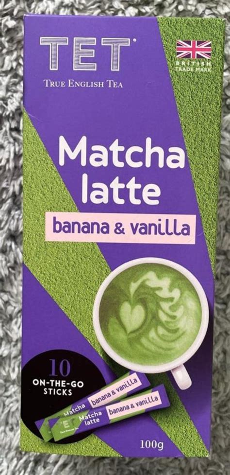 Matcha Latte Banana And Vanilla Tet Kalórie Kj A Nutričné Hodnoty