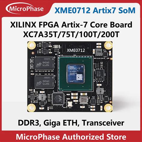 MicroPhase XME0712 Artix7 SoM Xilinx Artix 7 FPGA XC7A35T XC7A75T XC7A100T XC7A200T System On