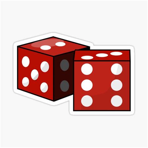 Cute Dice Sticker By Simplefactory Redbubble