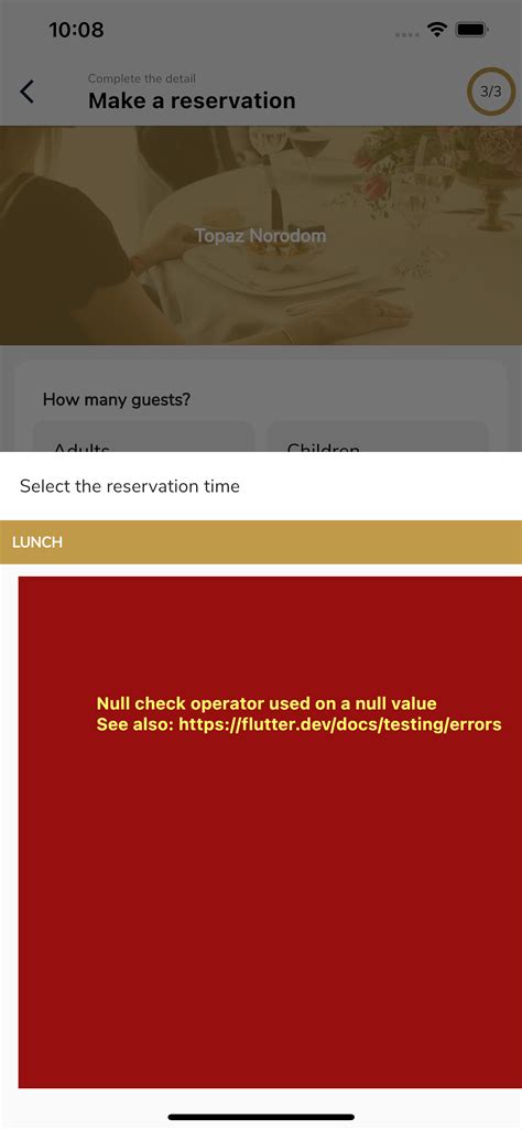 Null Check Operator Used On A Null Value When Use ChoiceType