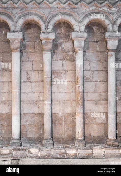 Norman Arches In The Medieval Christian Cathedral Of Ely England