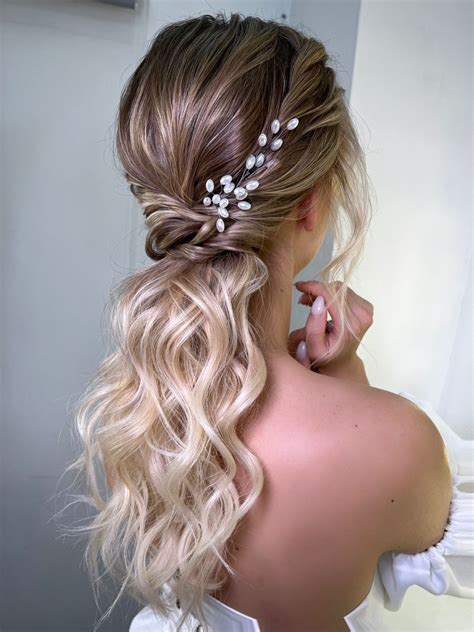 Wedding Hairstyle Свадебная причёска Вечерняя причёска Низкий хвост Прически Свадебные