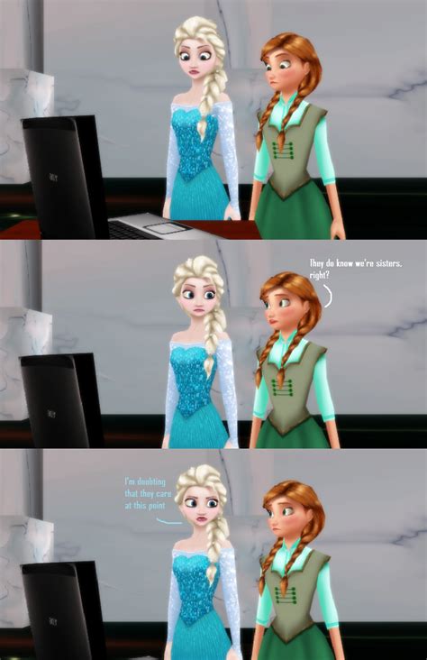 Elsa S Reaction To Elsanna From R Frozen R Queenelsa