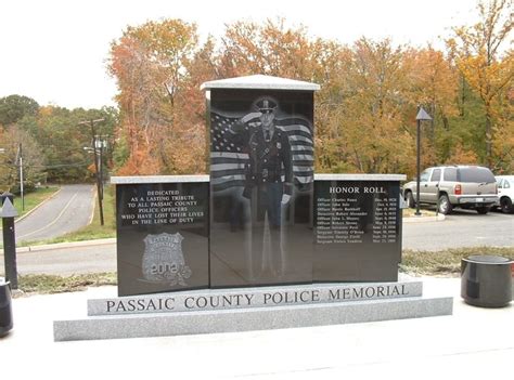 Passaic County Police Memorial Passaic County Nj Kline Memorials