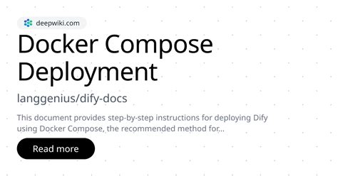 Docker Compose Deployment Langgeniusdify Docs Deepwiki