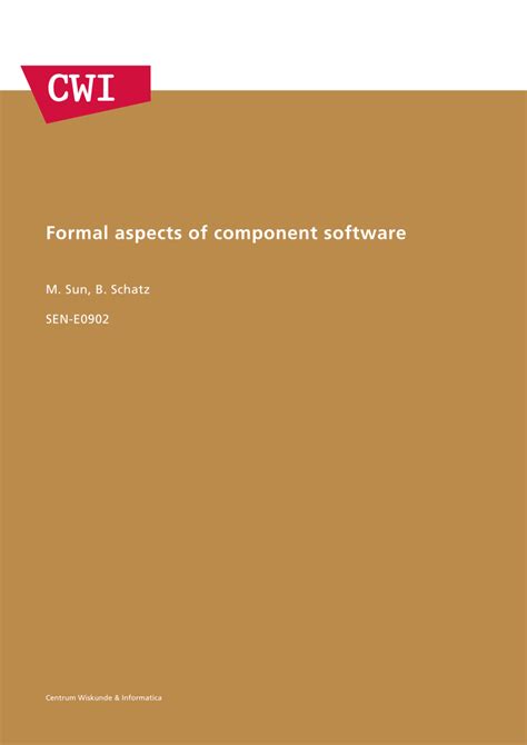 Pdf A Formal Framework For Structural Reconfiguration Of Components