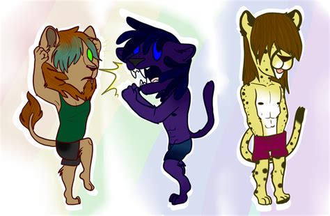 Big Gay Cat Trio By Sovlet On Deviantart