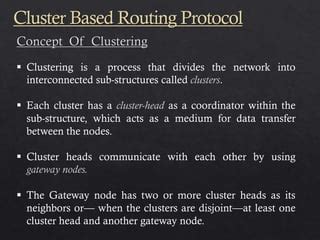 Cluster Based Routing Protocol 1 PPTX