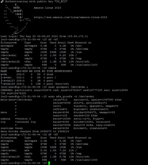 55aws Amazon Web Services How To Increase Ebs Volume In Ec2 Console