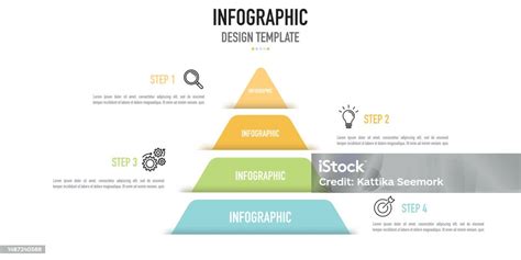 비즈니스 프레젠테이션을 위한 삼각형 또는 피라미드 종이 접기 인포그래픽 깔때기에 대한 스톡 벡터 아트 및 기타 이미지 깔때기 마케팅 0명 Istock