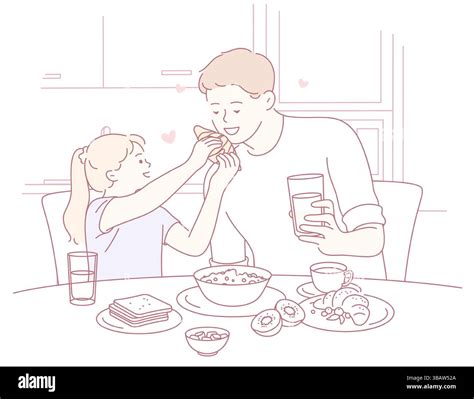A Heartwarming And Delightful Scene Depicts A Loving Father And His