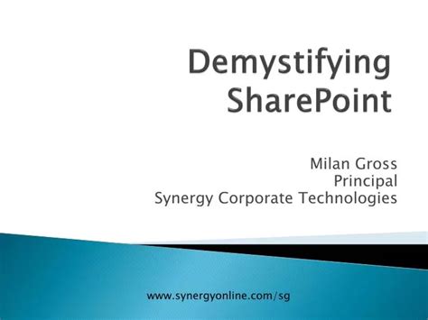 Ppt Mastering Sharepoint Complexity Deployment Cost And Governance