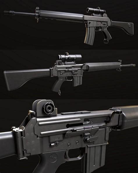 Ar 18突击步枪3d模型（obj Fbx Max） 云瑞设计