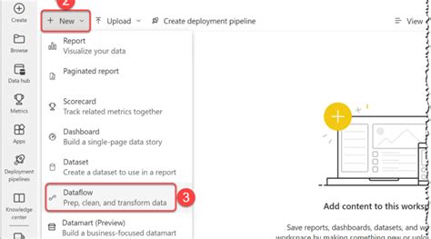 How To Create A Dataflow Within The Power Bi Service Customer Analytics