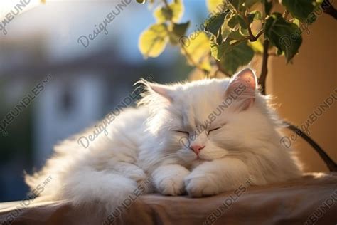 Cute Persian Cat With Closed Eyes Sleeping 2709641